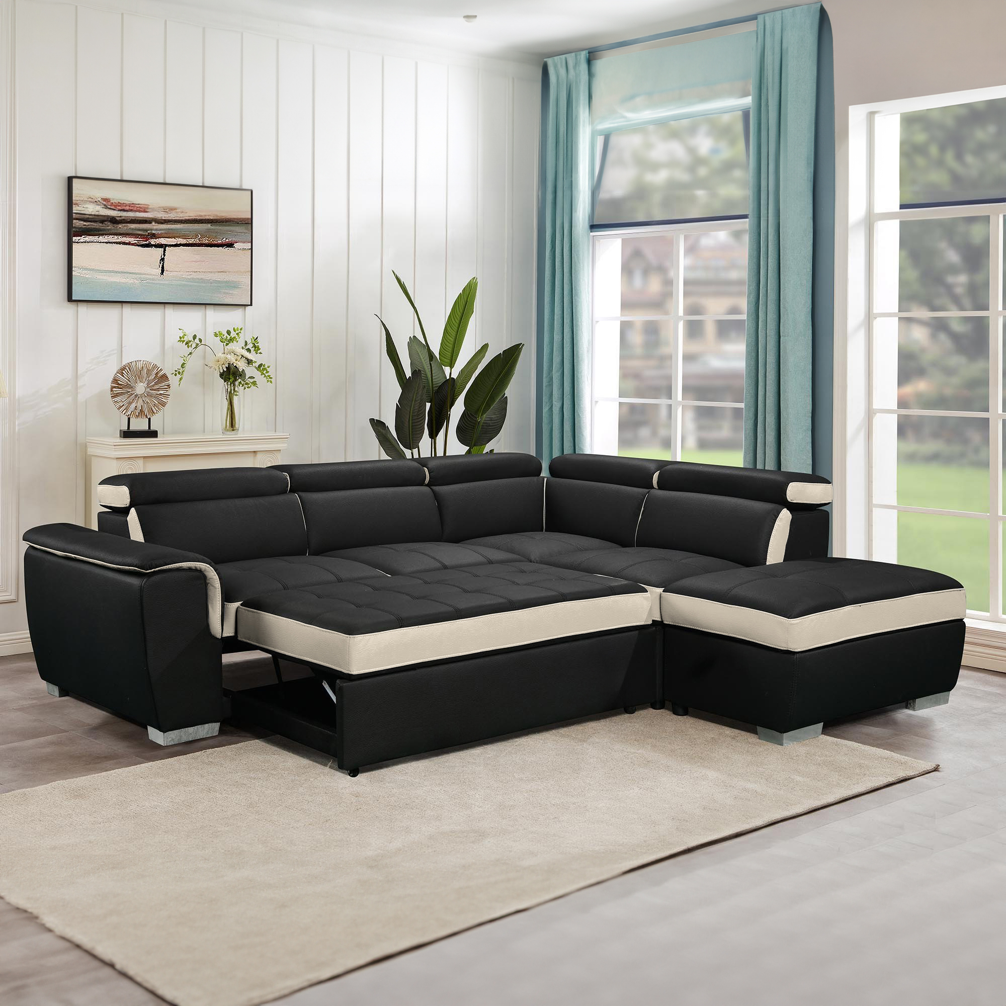 Canape Simili Cuir Convertible